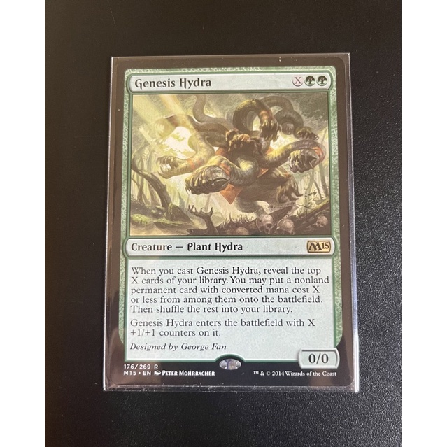 การ์ด MTg Genesis Hydra Green EDH Magic the gathering รุ่น M15 สภาพ Ex ...