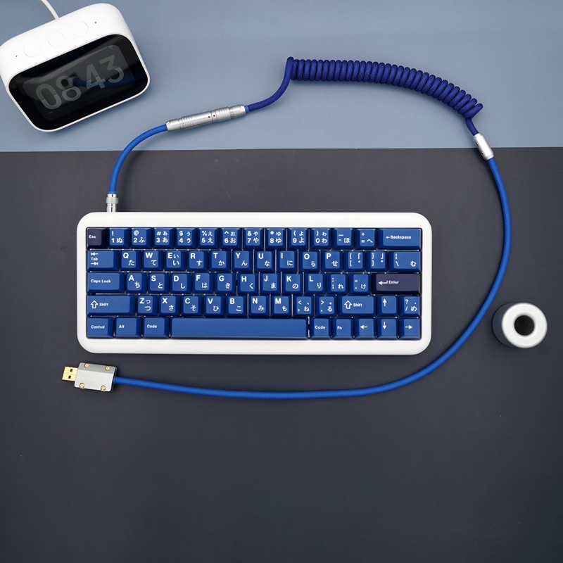 Geekcable USB Coil Handmade Keyboard Cable | Blue (GMK Striker theme ...