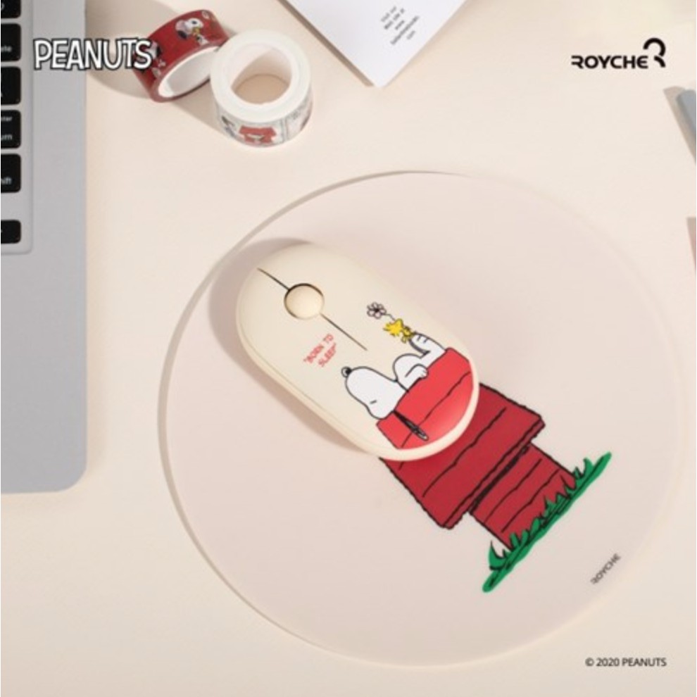 [ROYCHE] Royche x Peanuts Snoopy Silent Wireless Bluetooth Mouse 2.4GHz ...