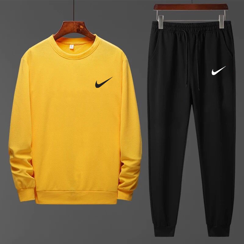 *สินค้าในไทย *BK293-O+AA293 ชุดเซ็ทกันหนาวเสื้อคอกลมแขนยาว+กางเกงขายาว ...