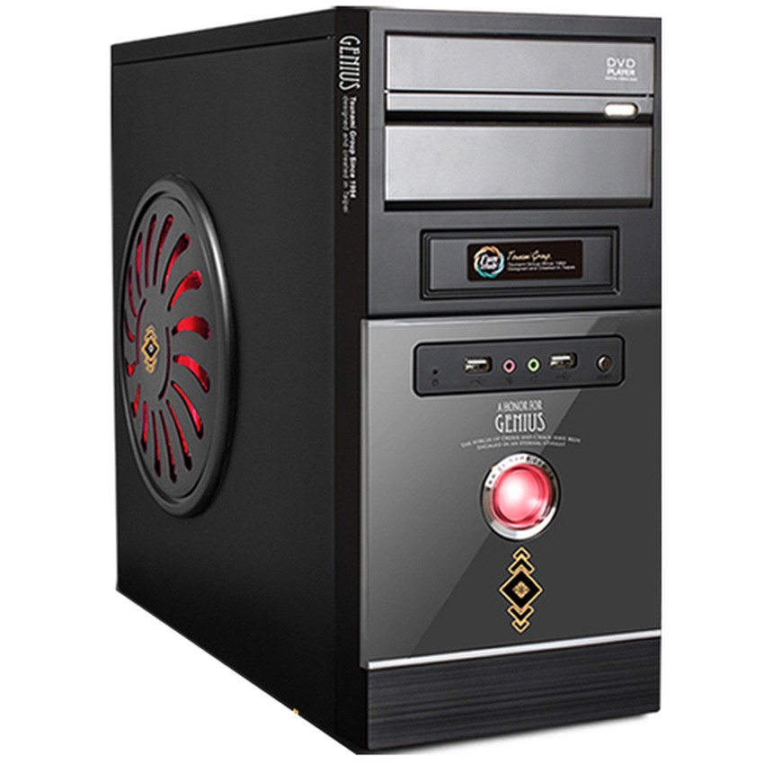 Tsunami COMPUTER CASE Genius (Black) Red LED | Shopee Thailand