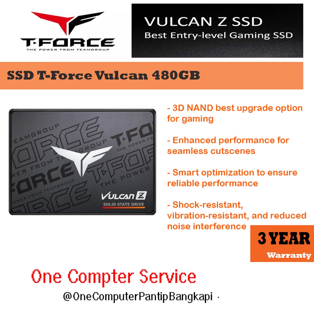 SSD T-Force Vulcan 480GB | Shopee Thailand