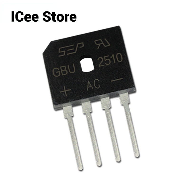 วงจรเรียงกระแสเต็มคลื่นแบบบริดจ์ GBU2510 25A 1000V GBU3510 GBU808 ...