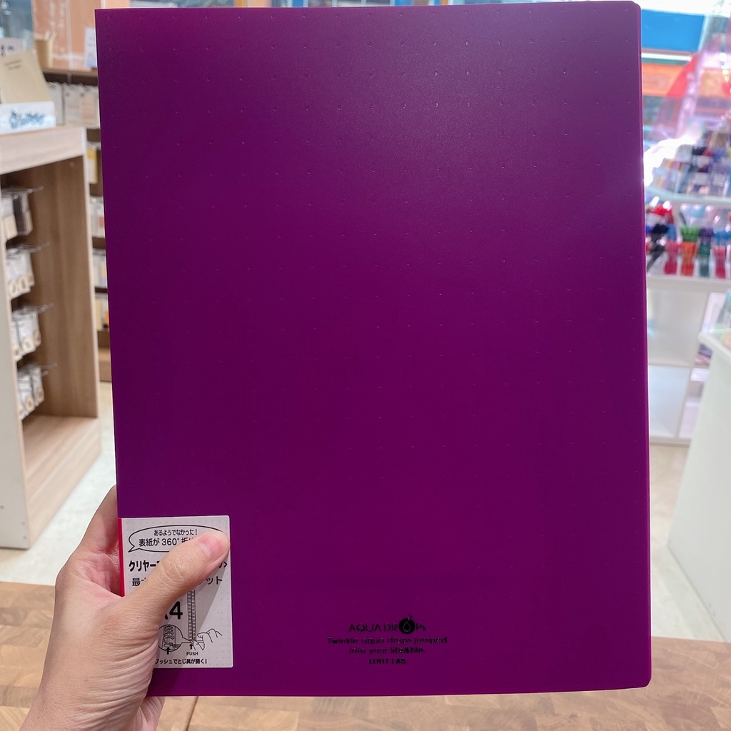 LIHIT LAB Clear book Folder 15 Pocket Open 360° /// ลิฮิท แลป แฟ้มเก็บเอกสาร สันแฟ้มกระดูกงูซ่อน ...