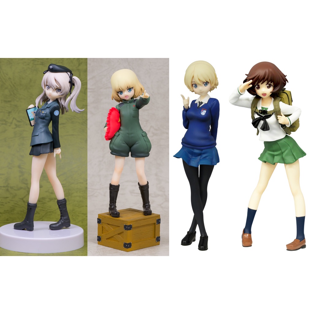 [ฟิกเกอร์แท้] Girls und Panzer - Katyusha / Darjeeling / Akiyama Yukari ...