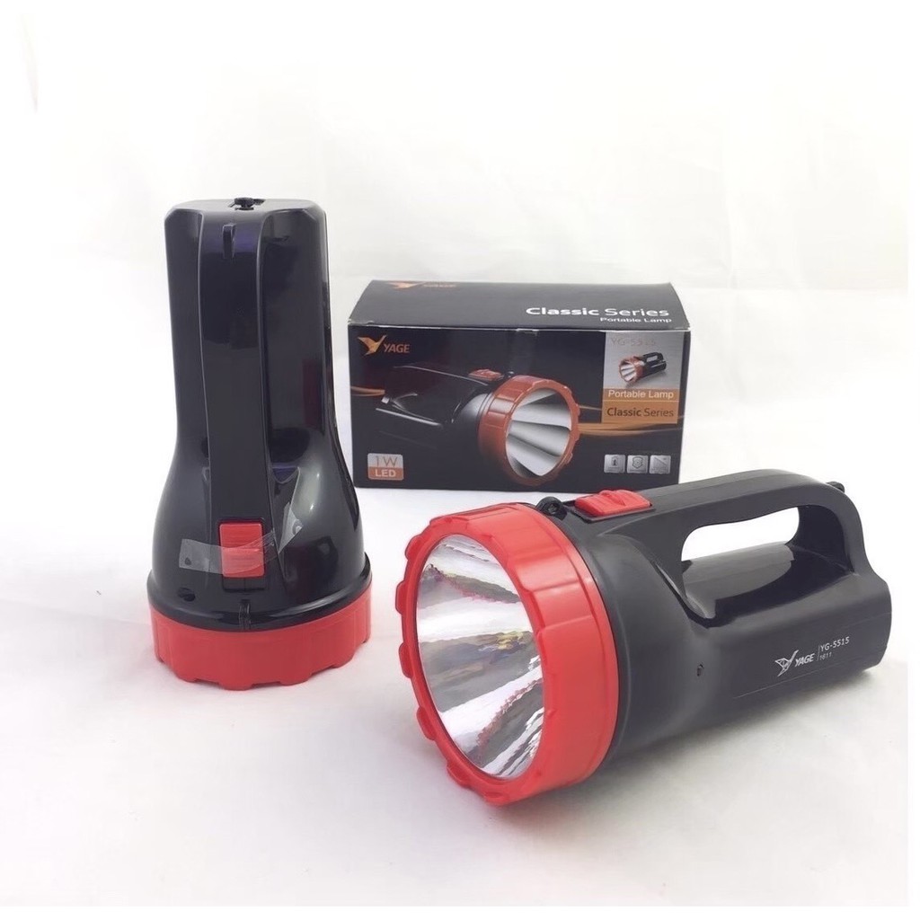 ไฟฉาย LED 1 ดวง 1W ไฟฉาย YAGE YG-5515 ราคาถูก ไฟฉายชาร์ทไฟบ้าน ไฟฉายชาร์จไฟ ไฟฉายแรงสูง ไฟฉาย ...