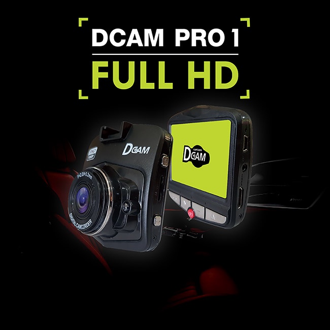 [พร้อมส่ง] กล้องติดรถยนต์ Dcam Car Camera Pro 1 มุมมองกว้าง 120 รองรับเมมโมรี่การ์ดสูงสุด 32GB ...