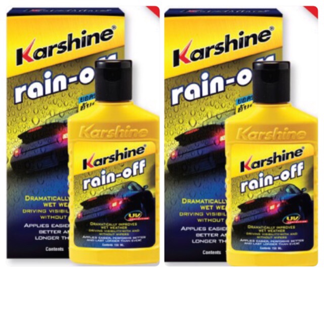 น้ำยาเคลือบกระจก Karshine rain-off 150 ml แพ็ค 2 | Shopee Thailand
