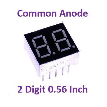 2 DIGIT 7 SEGMENT 0.56 INCH COMMON ANODE RED 2 BIT SEVEN SEGMENT 0.56 ...