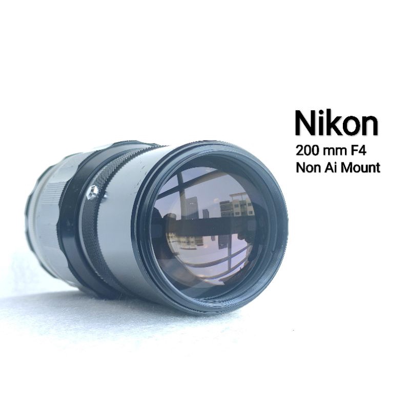 เลนส์ มือหมุน ยี่ห้อ Nikon Nikkor-Q 200mm F4Mount non Ai ระยะ Tele โคด ...
