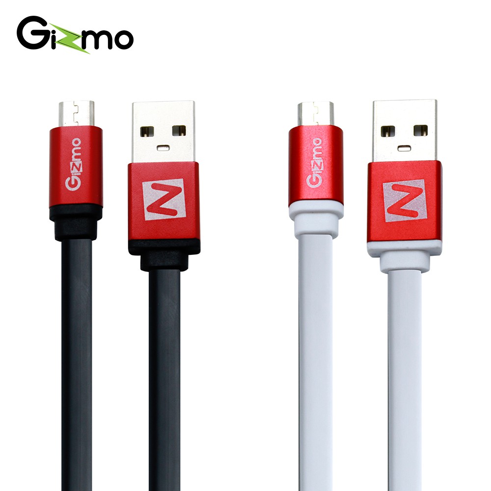 Gizmo Cable Micro สายชาร์จโทรศัพท์ สายแบน รุ่น GU006 2000 mm | Shopee ...