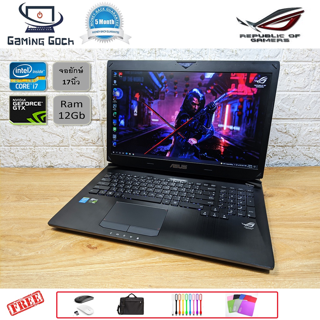 Asus ROG G750JW ซีรี่เกมมิ่งจอยักษ์17นิ้ว มีการ์ดจอแยกNvidia GTX (มือ ...