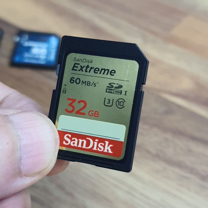 SD CARDS SanDisk Extreme 32GB แท้(มือสอง) | Shopee Thailand