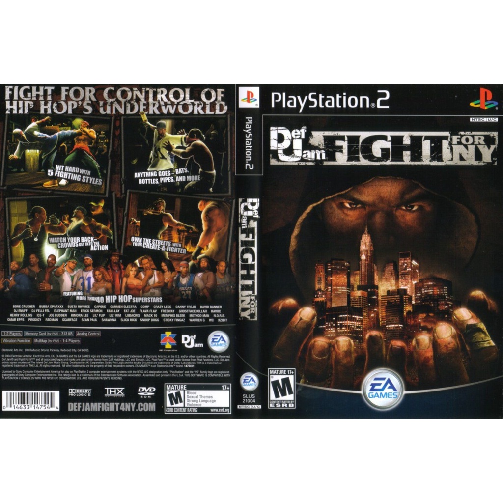 แผ่นเกมส์ PS2 Def Jam Fight For NY คุณภาพ ส่งไว (DVD) | Shopee Thailand
