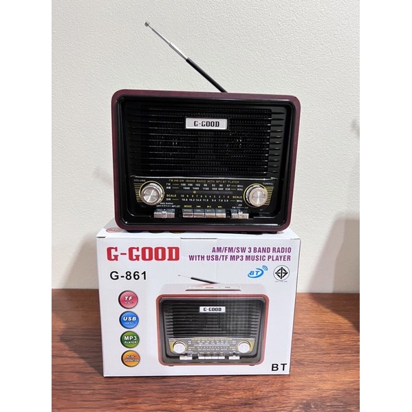 G-GOOD วิทยุ บลูทูธ/USB/ AM/FM/SW1-2 4 BANDS รุ่น G-268 BIGและ G 861BT วิทยุโบราณ วิทยุคลาสสิค ...