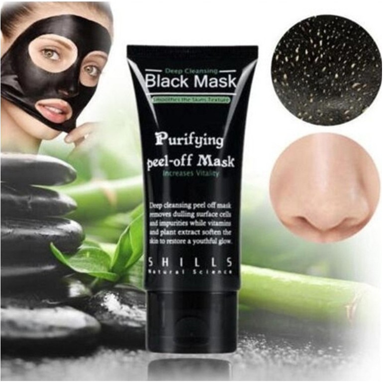 มาร์คลอกสิวเสี้ยน Shills Peel-off Face Masks Deep Cleansing Black MASK ...
