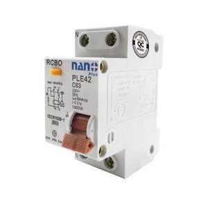 NANO เบรกเกอร์ RCBO เซอร์กิตเบรกเกอร์ กันดูด 2P ขนาด 16A 20A 32A 50A 63A ทนกระแสลัดวงจร 10kA ...