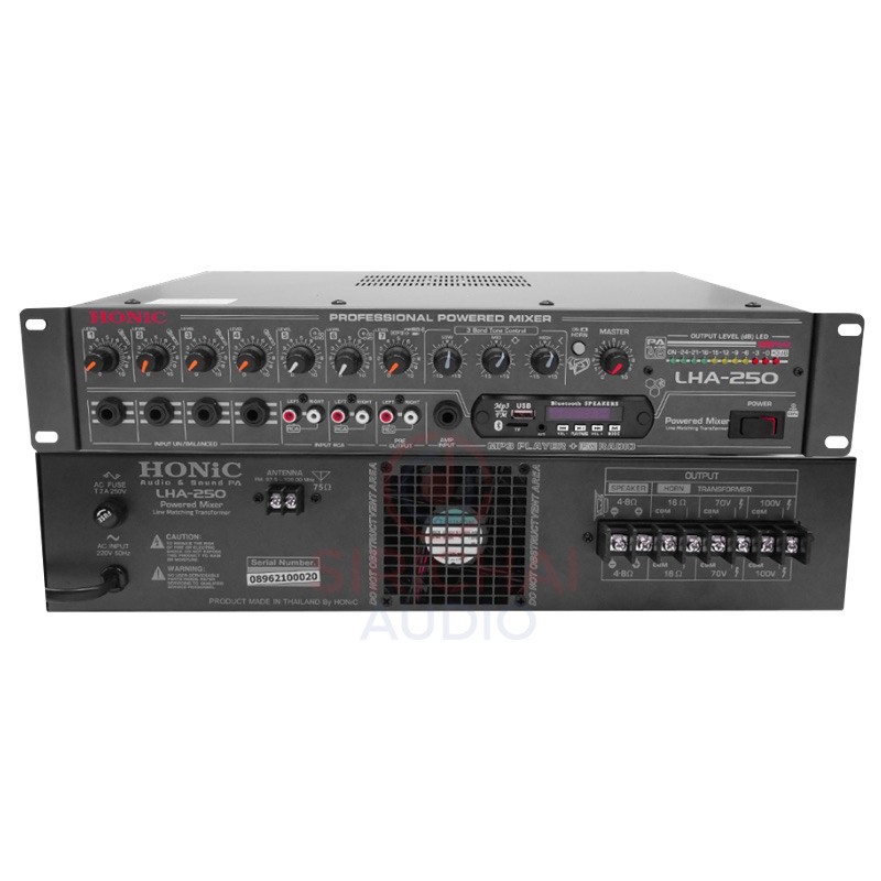 Power AMP (เครื่องขยายเสียง ) (เพาเวอร์ลายน์) HONIC LHA250 (250วัตต์) | Shopee Thailand