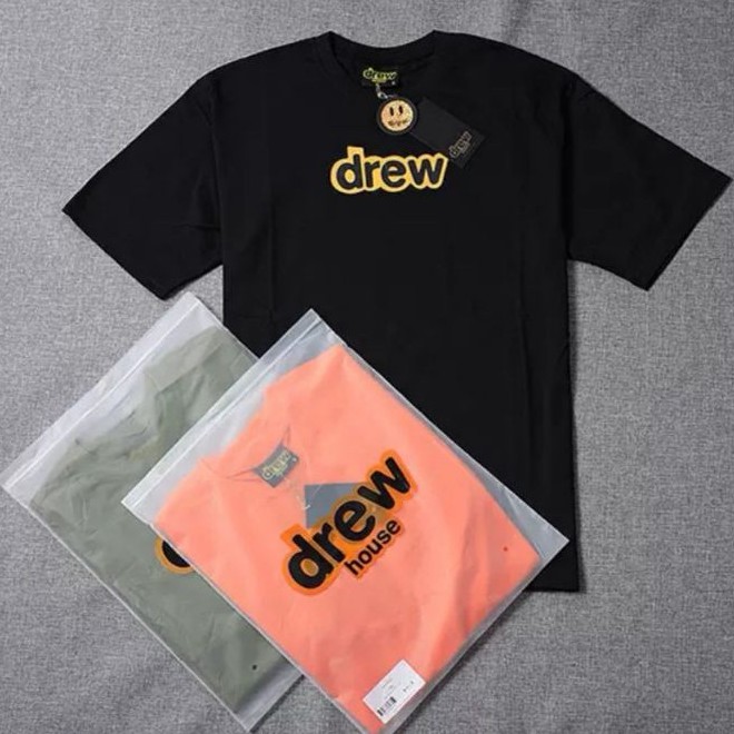 Drew Justin Bieber Drewhouse smiley letter T-shirt | Shopee Thailand