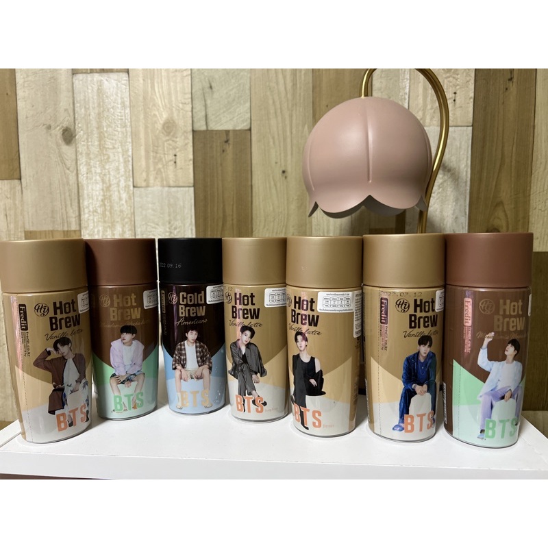(ไม่มีกาแฟนะคะ) BTS COFFEE 7 ขวด เหมาะสำหรับสะสม | Shopee Thailand