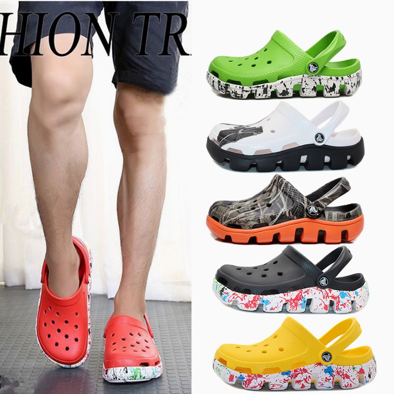 Crocs Duet Sport Clog รองเท้าแตะ รองเท้าชายหาด สําหรับผู้หญิงและผู้ชาย ...