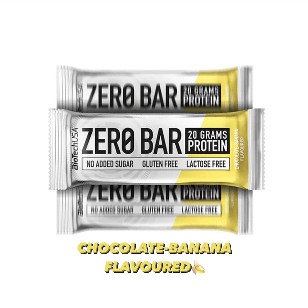 BioTechUSA Zero bar Protein bar Chocolate-Banana (โปรตีนบาร์ รสช็อคโกแล ...