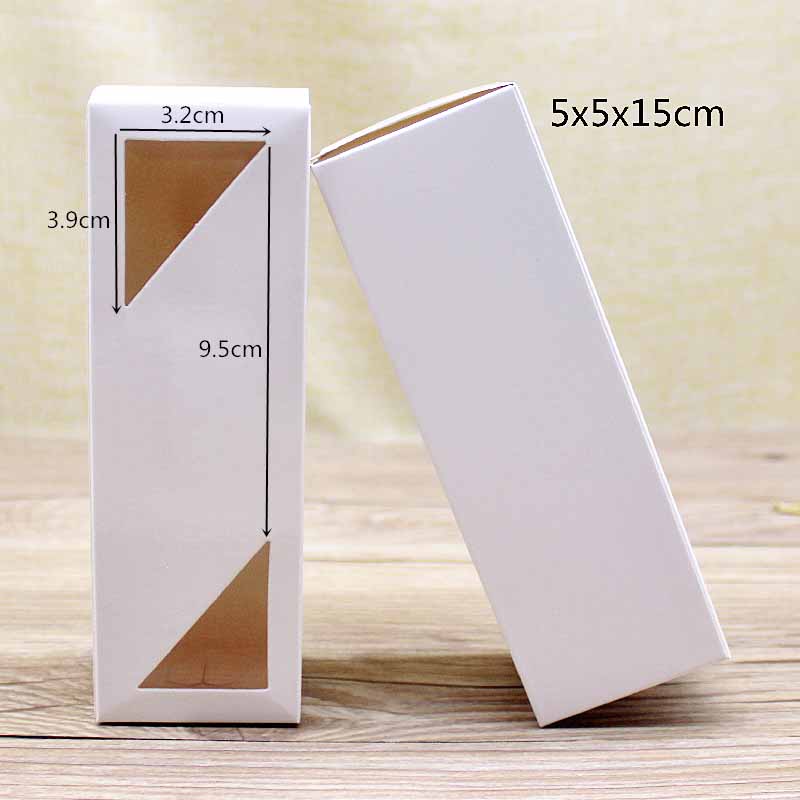 กล่องกระดาษ สีขาว หลายขนาด 5x5x20 ซม. สําหรับใส่ของขวัญ คุกกี้ ของเล่น ...