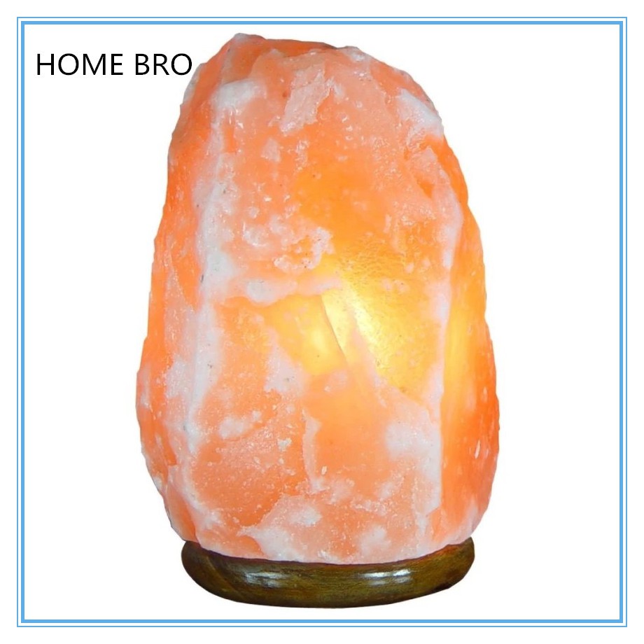 HOMEBRO 🔥🔥 โคมไฟหินเกลือหิมาลัย 10 -15KG ฐานรองทำจากไม้แท้ | Shopee ...