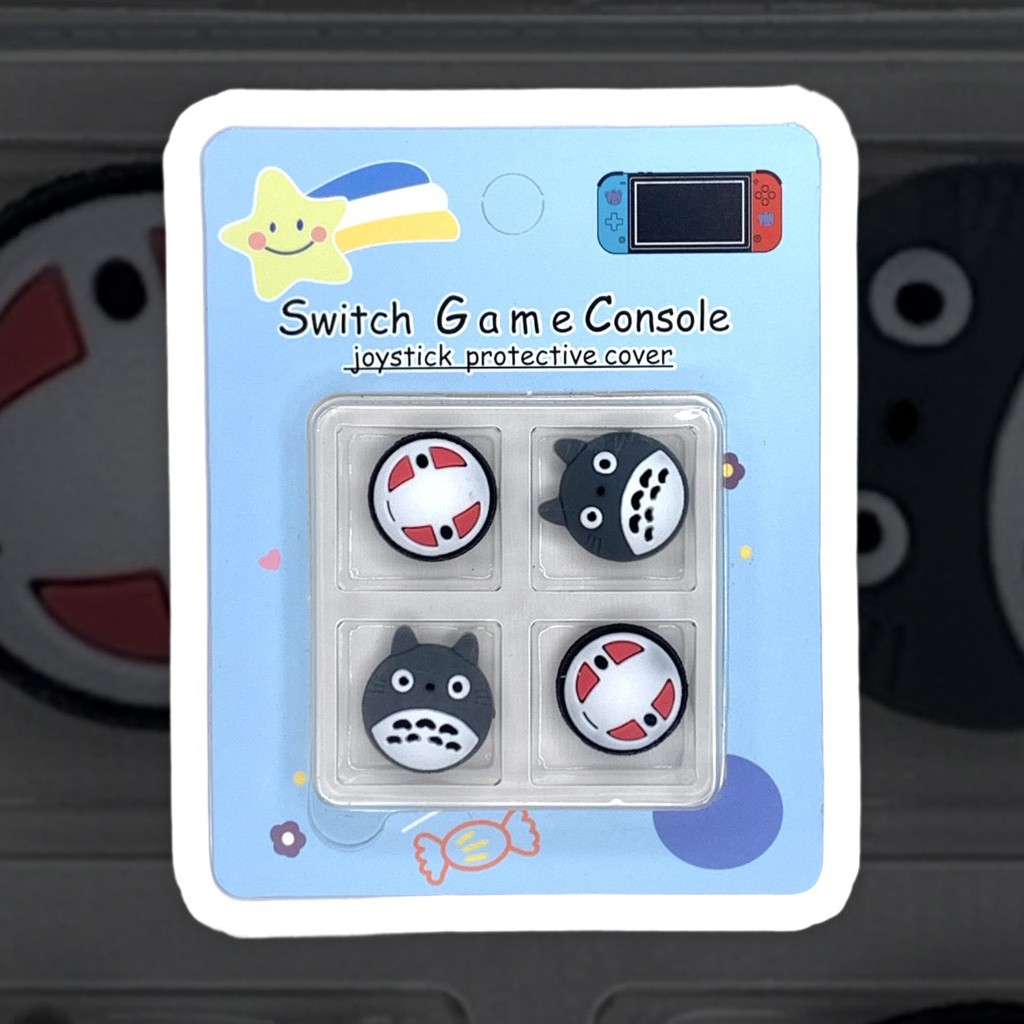Analog Caps for Joy con Nintendo Switch Set 4 (Joy Con Set 4 ลายการ์ตูน ...
