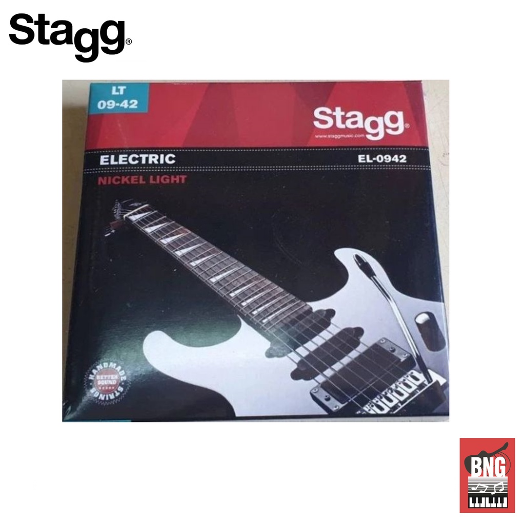 STAGG EL-0942 สายกีตาร์ไฟฟ้า ใช้สำหรับกีต้าร์ไฟฟ้า มี 6 สาย ผลิตจาก ...