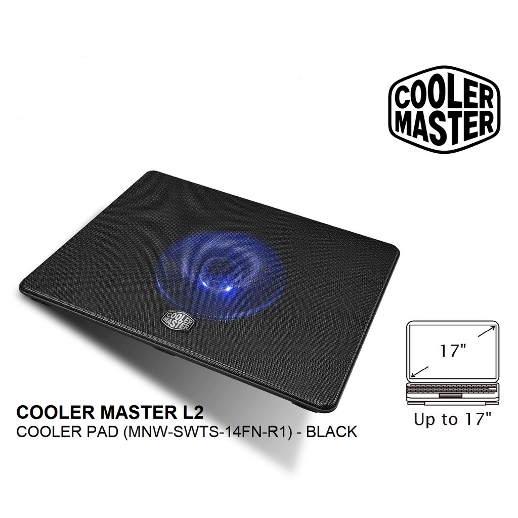 Cooler Master Cooler Pad NOTEPAL L2 Laptop Cooling Pad (1Fan) พัดลมใหญ่ ...