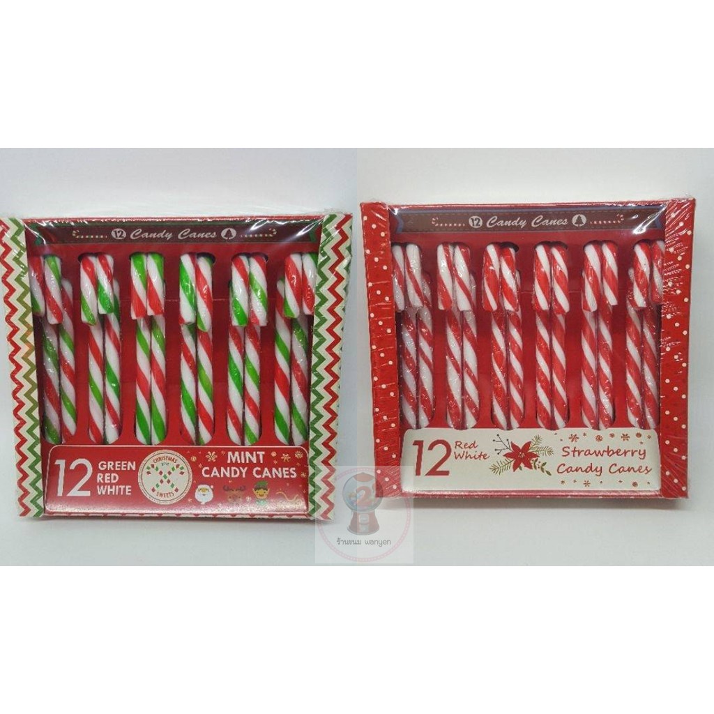 อมยิ้มไม้เท้า อมยิ้มแฟนตาซี candy canes 5 นิ้ว หมดอายุปี08/2023 ...