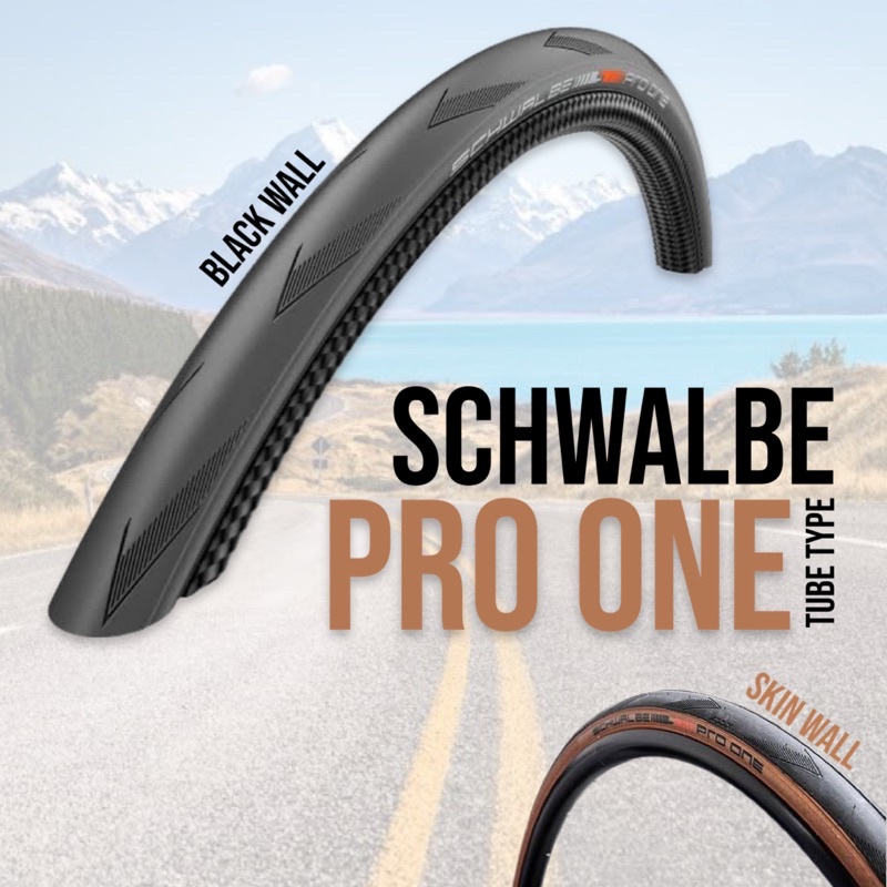 ยางนอก ขอบพับ Schwalbe Pro One 1 Tube type รุ่นยางใส่ยางใน | Shopee ...