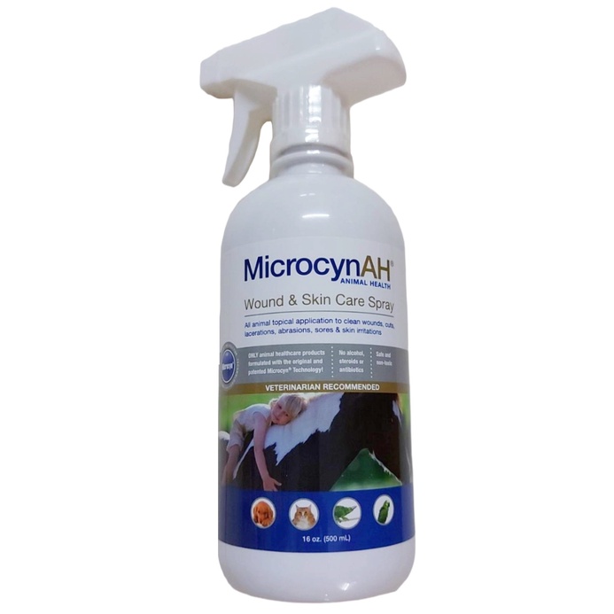 Microcyn AH Spray (ขวดใหญ่ 500 ml) สเปรย์ฟื้นฟูผิว สุนัข-แมว (ใบอนุญาต ...
