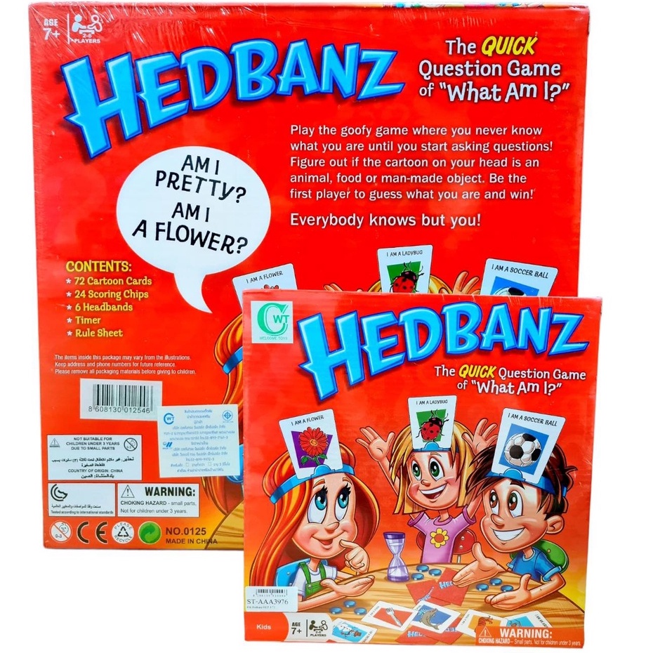 Guess who am I Hedbanz boardgame เกมส์กระดาน เกมส์ครอบครัว เกมส์งาน ...