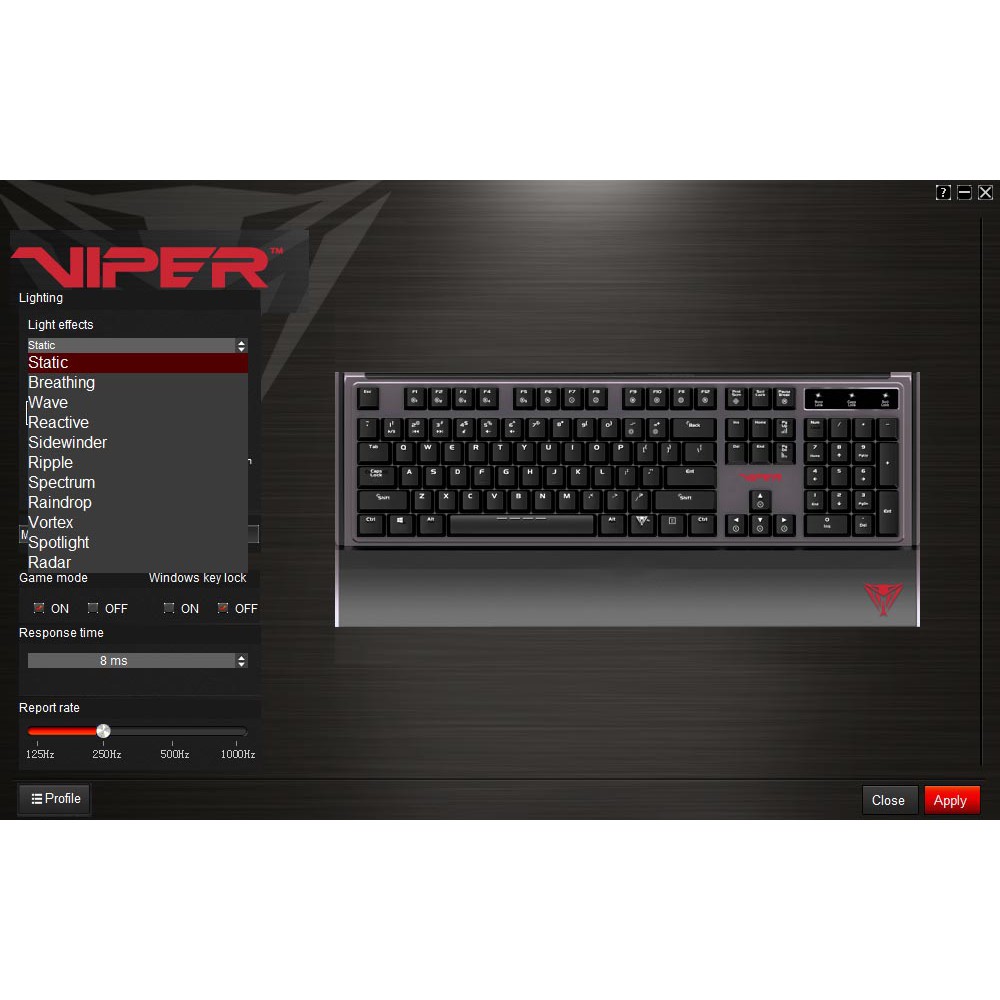 Patriot Viper V760 Gaming Mechanical Keyboard | Shopee Thailand