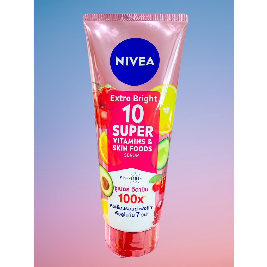 ถูกกว่าห้าง NIVEA Extra Bright 10 Super Vitamins&Skin Food นีเวีย ซู ...