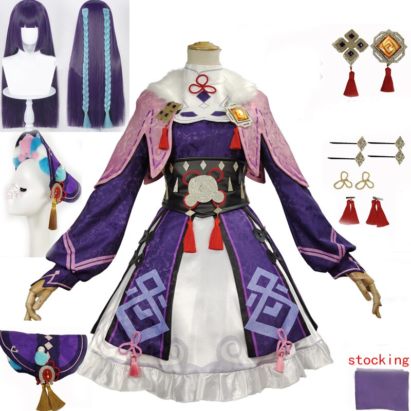 Game Genshin Impact YunJin Cosplay Costume Wig Anime Chinese Opera ...