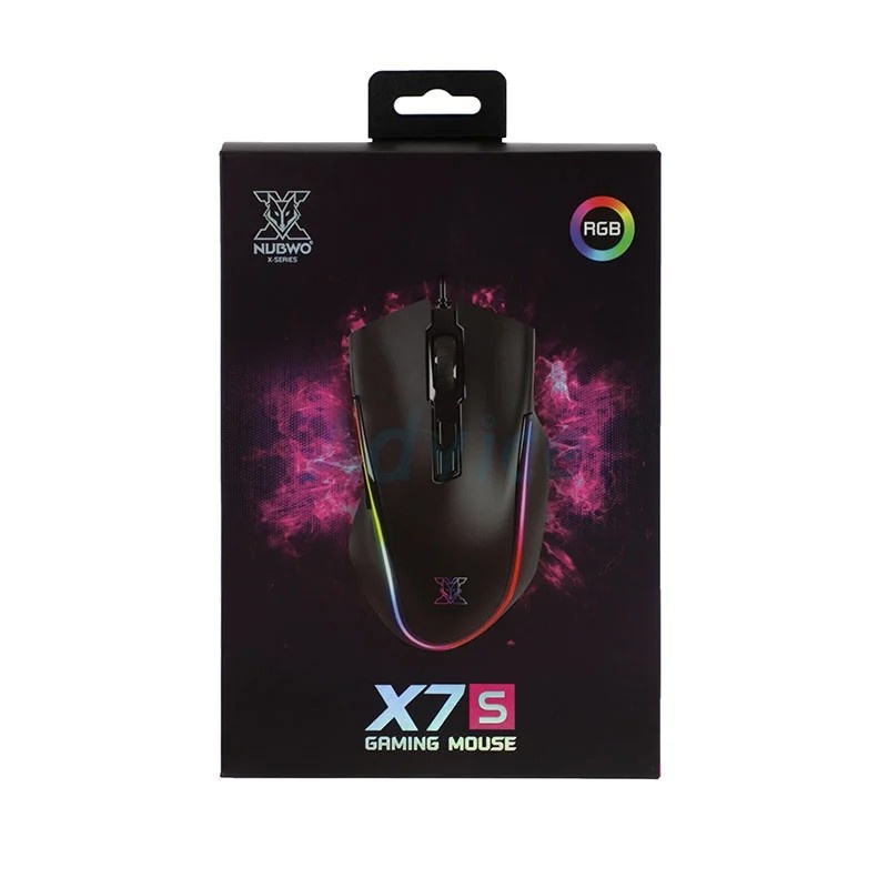 เม้าส์เกมมิ่ง NUBWO-X X7S RGB (BLACK) | Shopee Thailand