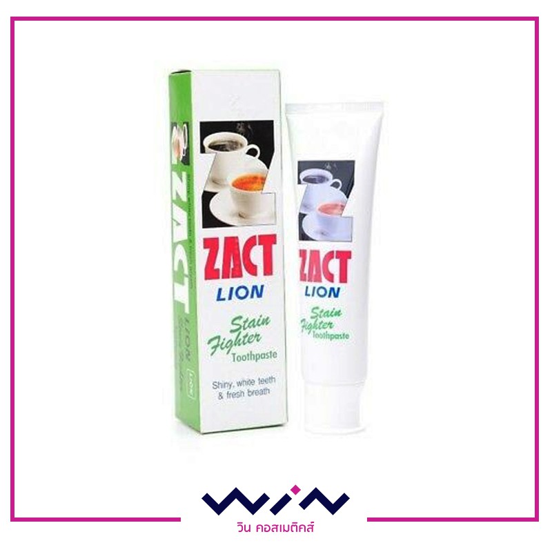 ZACT Stain Fighter Toothpaste ยาสีฟันสำหรับผู้ดื่มชากาแฟ 160 กรัม ...