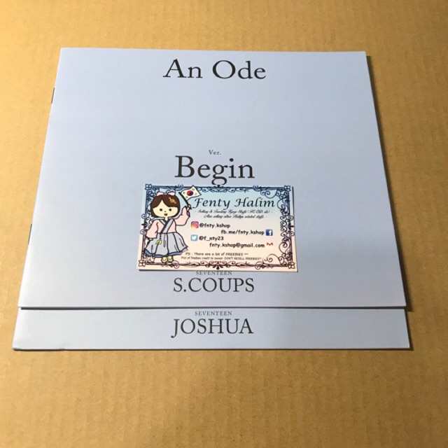 Mini Photobook (PB) ONLY - Seventeen 3rd Album An Ode | Shopee Thailand
