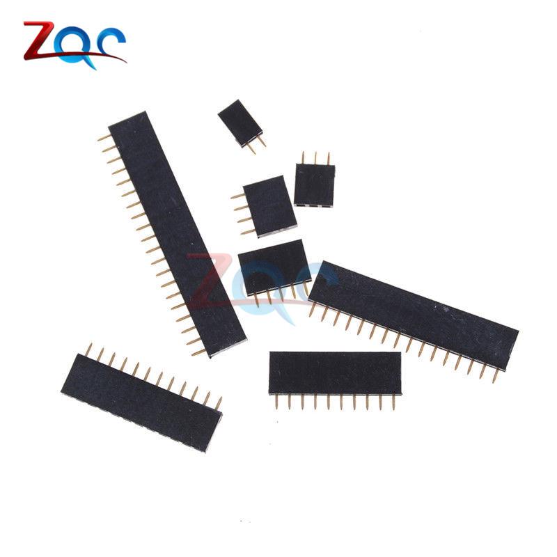 10pcs Single row female 2.54mm Pitch PCB Female Pin Header Connector ...