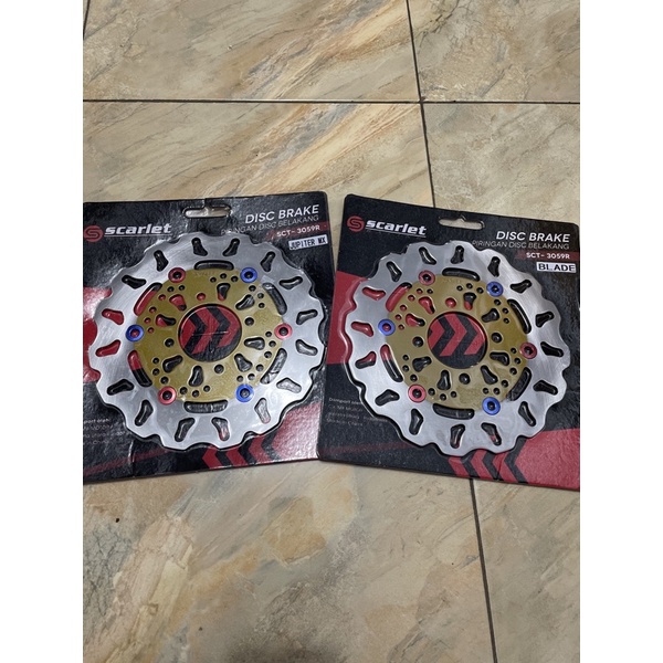 Scarlet racing-scarlet แผ่นดิสก์ด้านหน้า monel jupiter/vega/mxnew/fizr ...