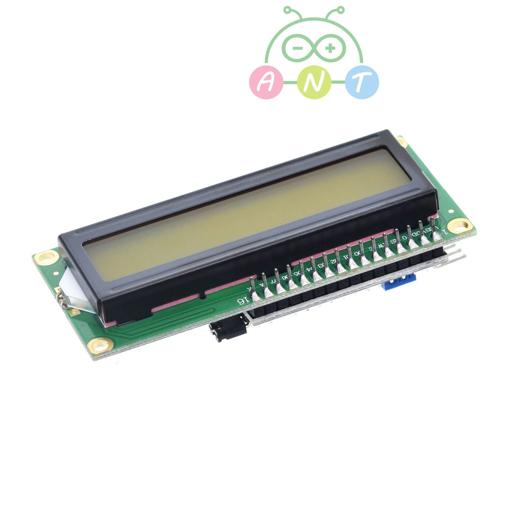 พร้อมส่ง-1602 I2C LCD module Yellow-Green/Blue screen IIC/I2C LCD 16x2 characters | Shopee Thailand