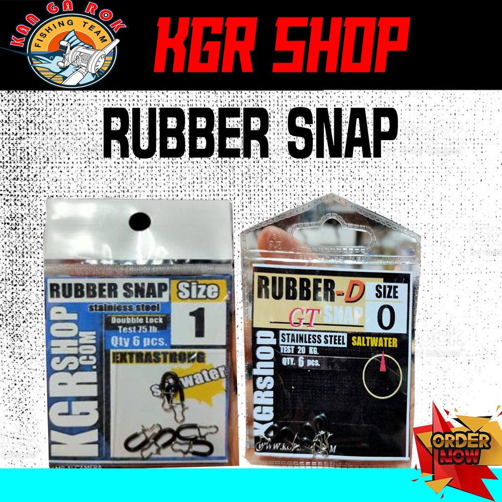 RUBBER SNAP สแน๊ปยาง 1 ซองมี 6 ตัว | Shopee Thailand