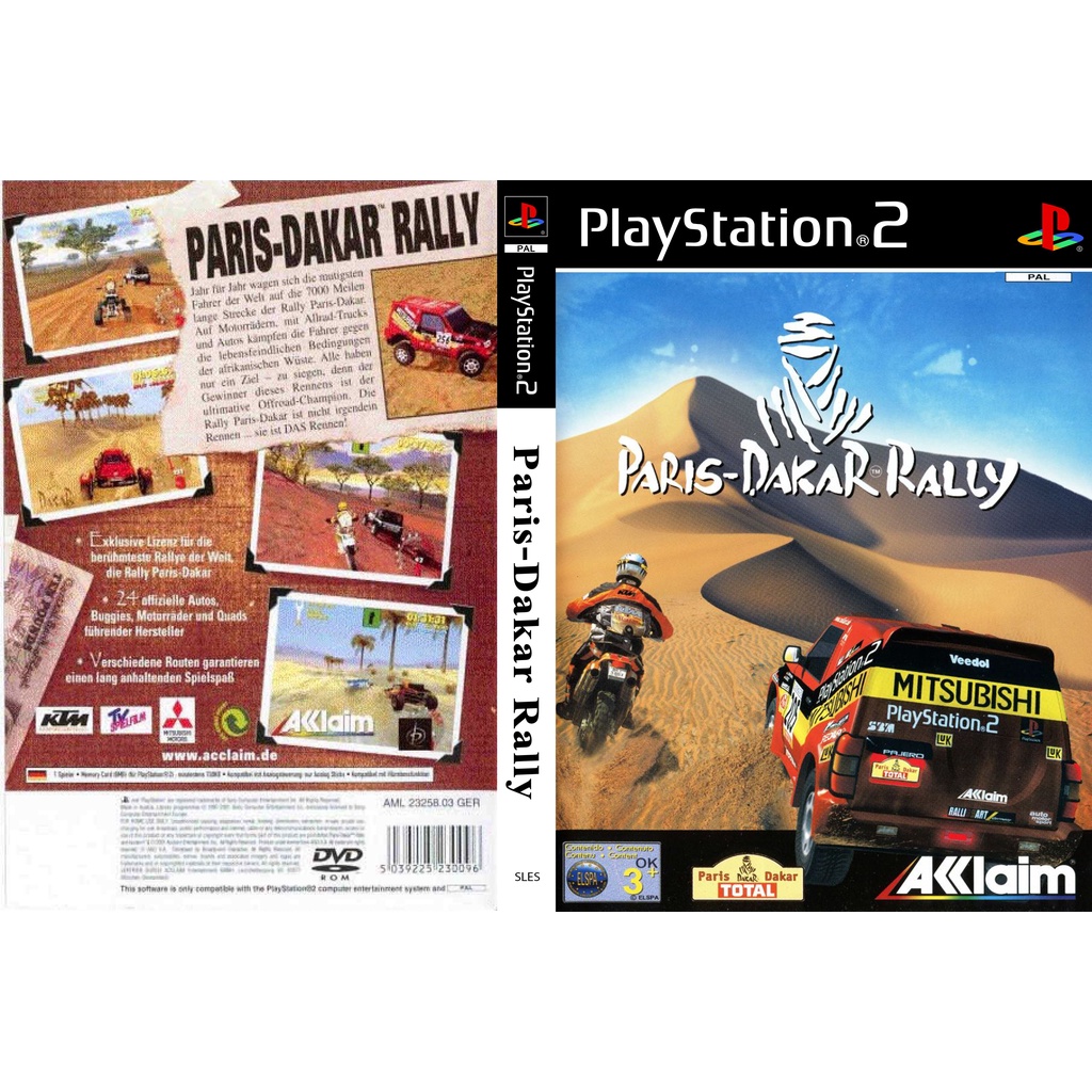 แผ่นเกมส์ PS2 Paris-Dakar Rally คุณภาพ ส่งไว (DVD) | Shopee Thailand