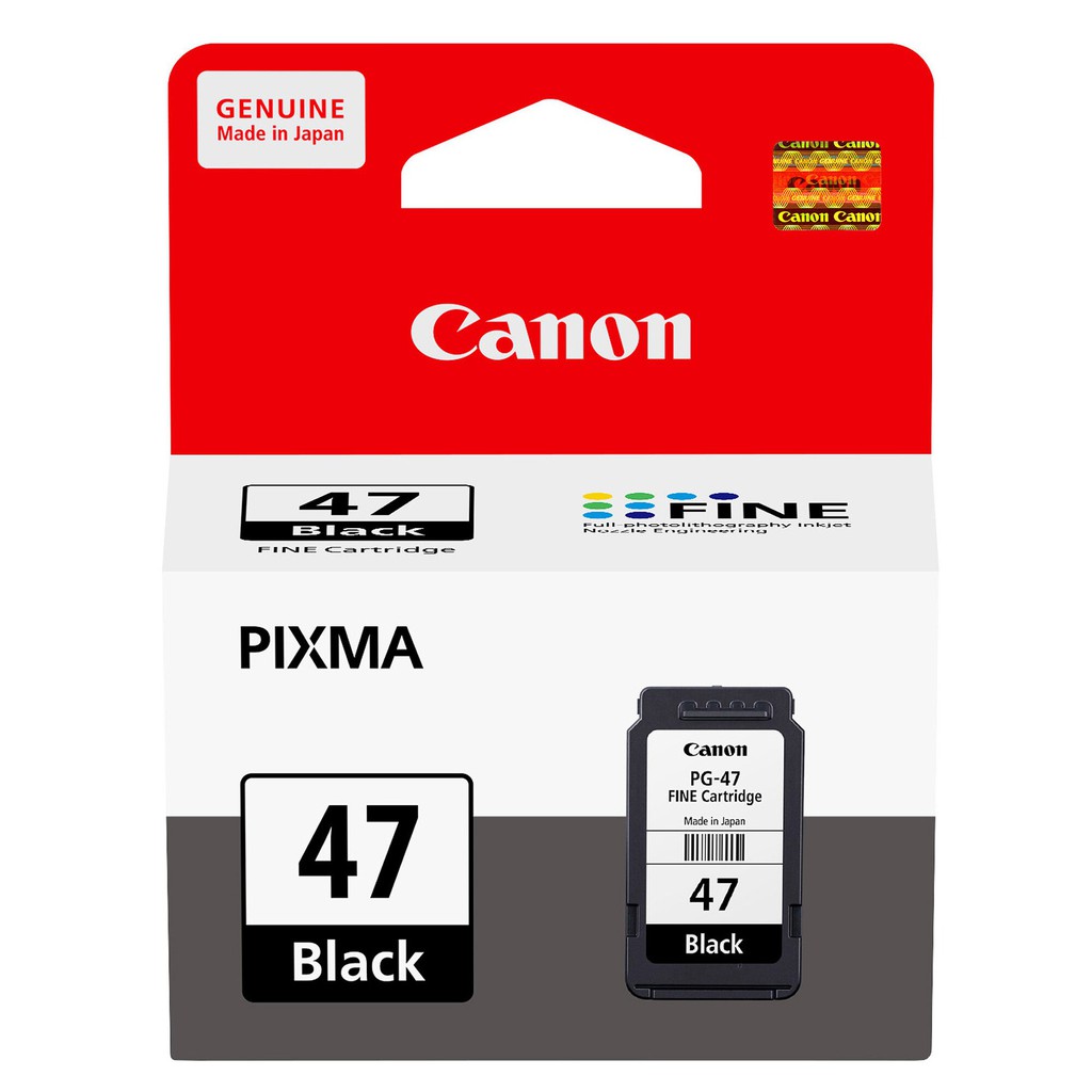 หมึกอิงค์เจ็ท สีดำ Canon PG-47/Canon PG-47 Black Ink Cartridge | Shopee ...