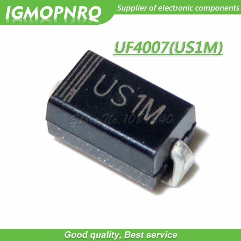 วงจรเรียงกระแสไดโอด SMD US1M UF4007 1A/1000V SMA 100 ชิ้น | Shopee Thailand