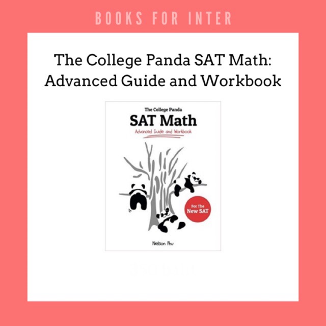 The College Panda SAT Math: Advanced Guide and Workbook | Shopee Thailand