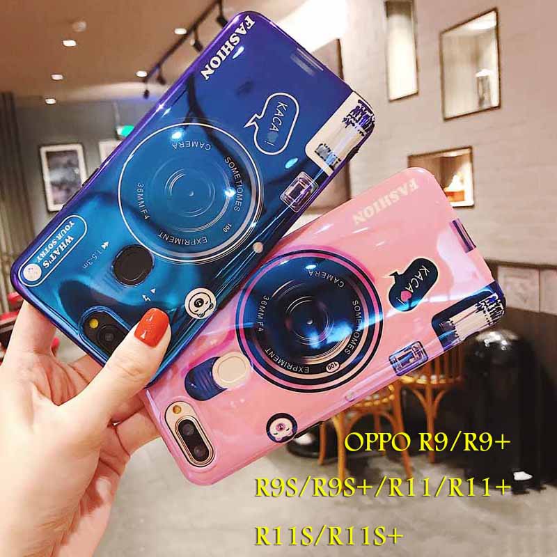 เคส OPPO R9 R9S R11 R11S Plus R15 R17 Pro Find X เคส นิ่ม กล้อง เคสโทรศัพท์ พร้อมขาตั้ง | Shopee ...
